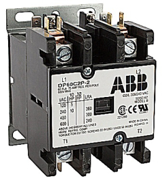 ABB, DP60C2P-C, 2 Pole, 60 Amps, 277VAC Coil, Definite Purpose ...