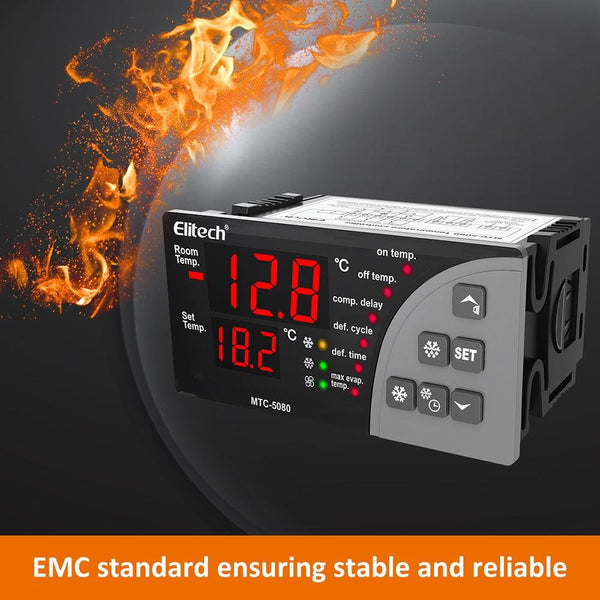 Elitech MTC-5080 Digital Temperature Controller Universal Thermostat ...