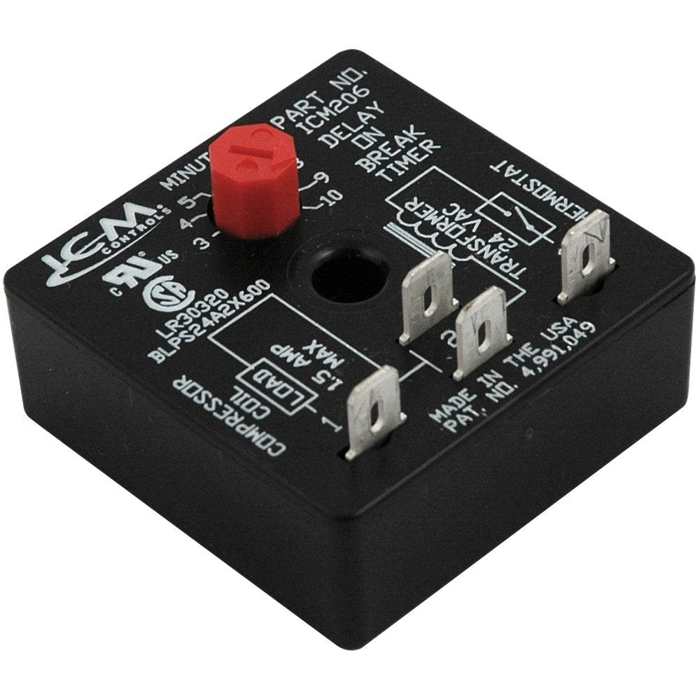 ICM Controls ICM206 Delay on Break Timer with 3-10 Minute Time Delay ...