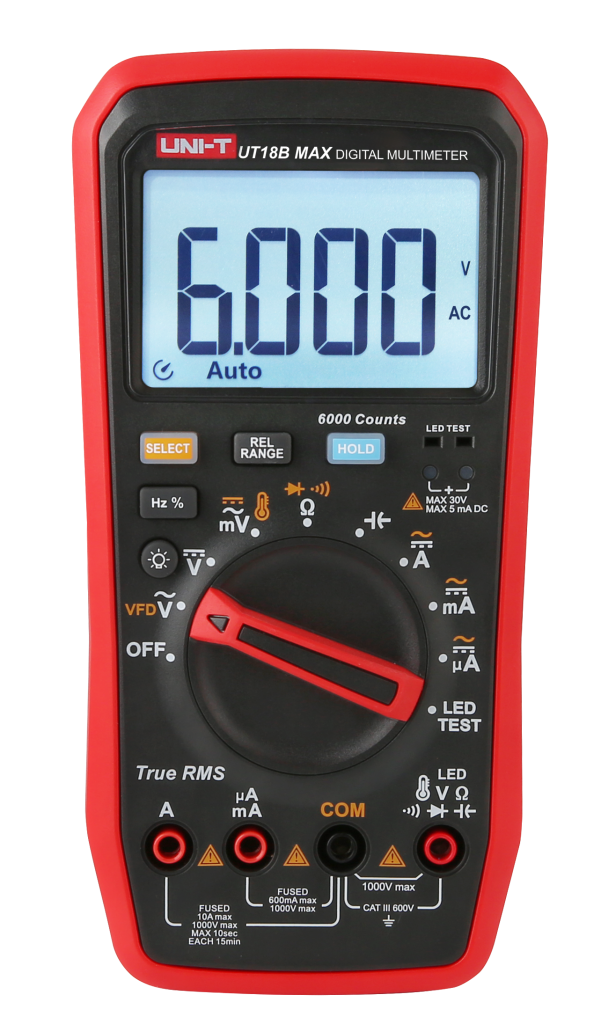 UT15B/17B/18B Max True RMS Digital Multimeters - UNI-T Meters | Test ...